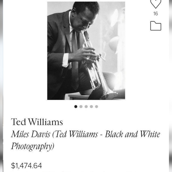 Ted Williams | Art | Miles Davis Poster 956 24x36 Ted Williams ...